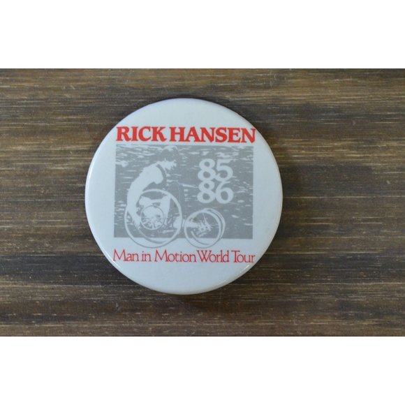 Accessories | Vintage Rick Hansen Pin 8s Man In Motion Tour | Poshmark